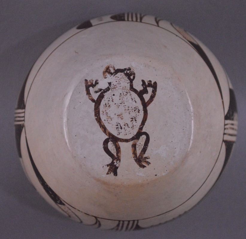 HOPI POTTERY BOWL BY PAQUA NAHA "ORIGINAL FROG WOMAN"