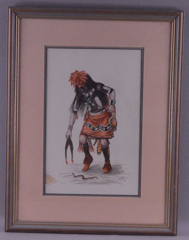 ORIGINAL HOPI DRAWING BY NEIL DAVID