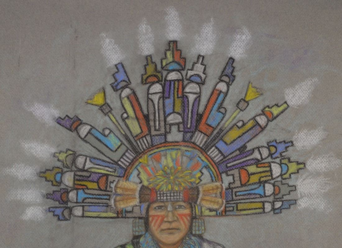 ORIGINAL HOPI DRAWING BY NEIL DAVID