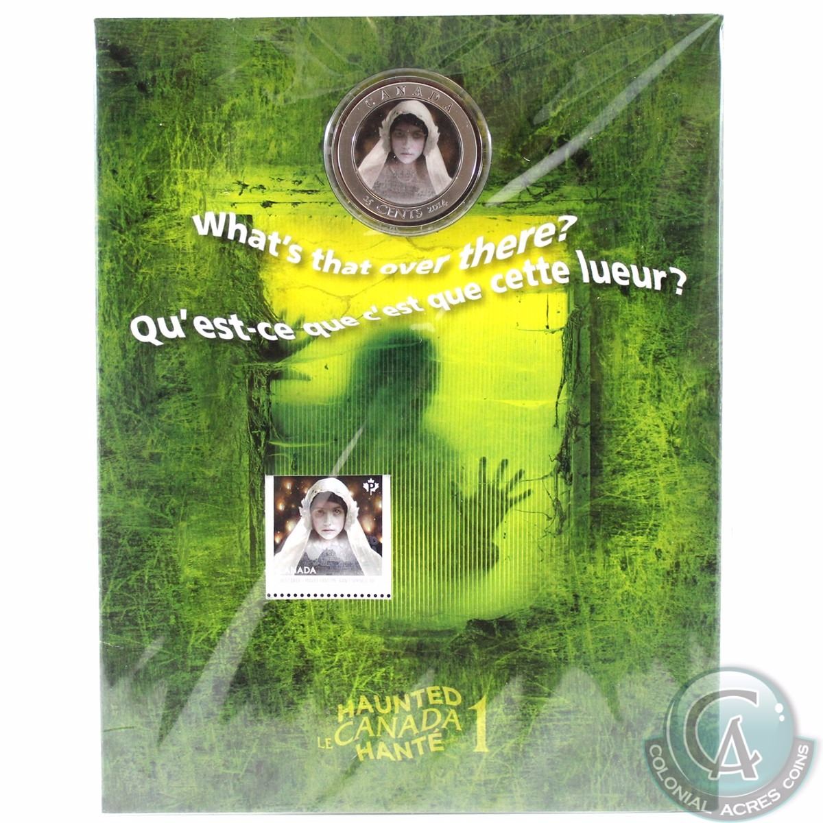 2014 Canada 25-cent Haunted Canada Ghost Bride CuproNickel Coin and ...