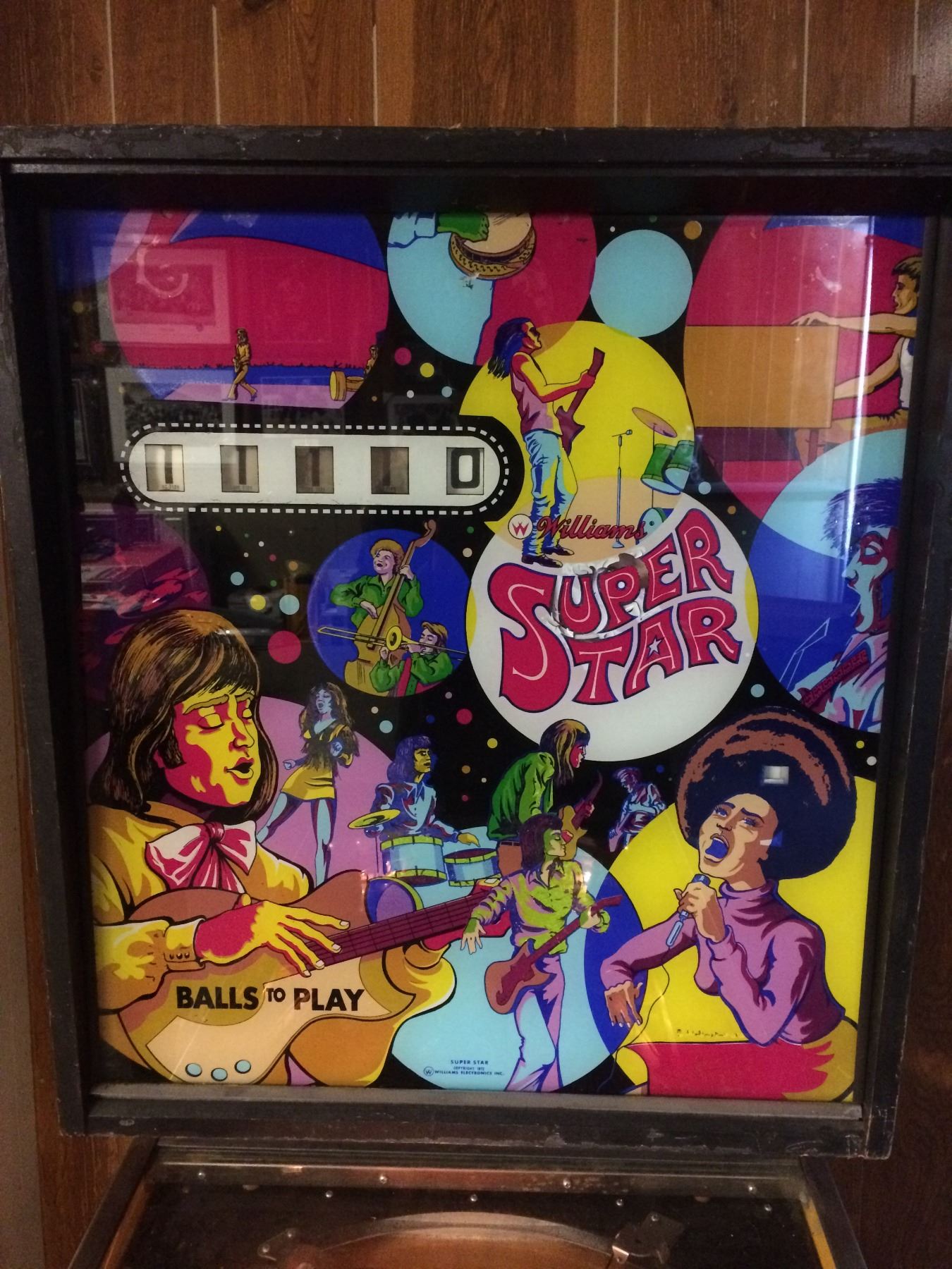 1972 Williams "Super Star" PINBALL MACHINE