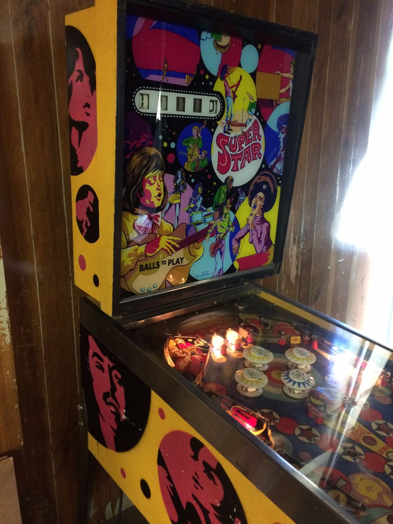 1972 Williams "Super Star" PINBALL MACHINE