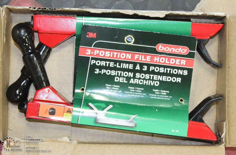 PK OF 2 -3M BONDO 3 POSITION FILE HOLDERS