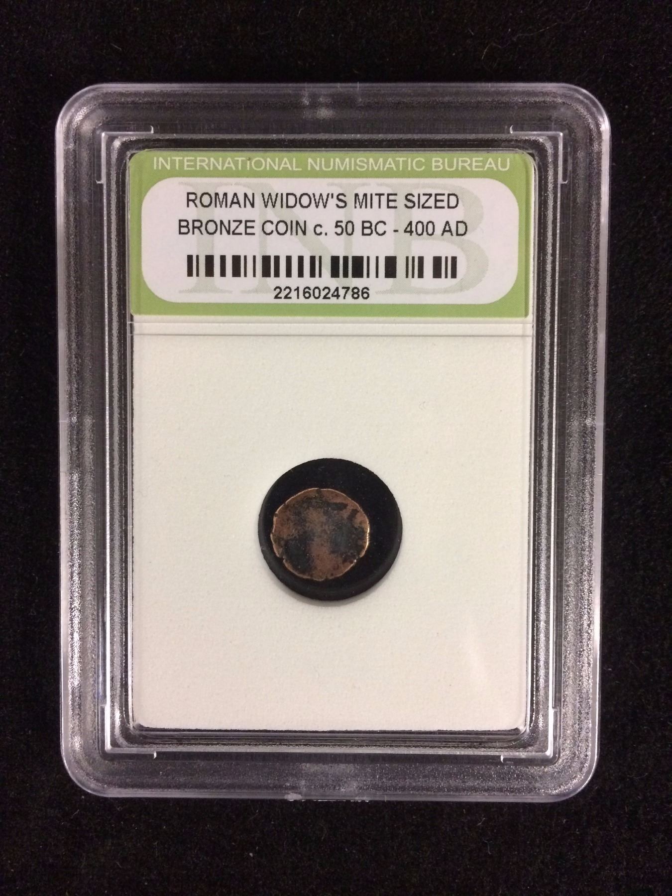 Roman Widow's Mite Sized Bronze Coins 50 BC - 400 AD (INB Encapsulated)