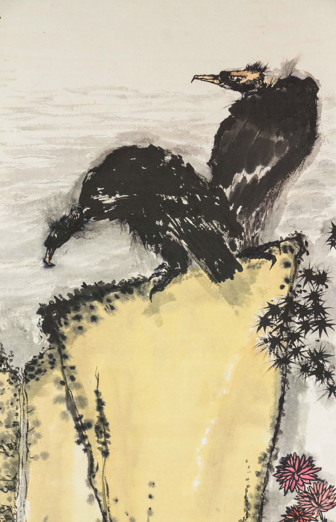 Pan Tianshou 1897-1971 Chinese Watercolour Scroll