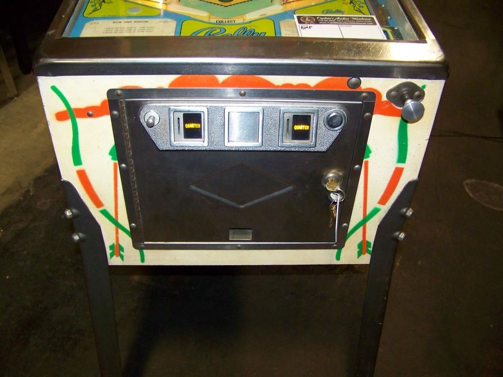 BOW AND ARROW PINBALL MACHINE BALLY 1974