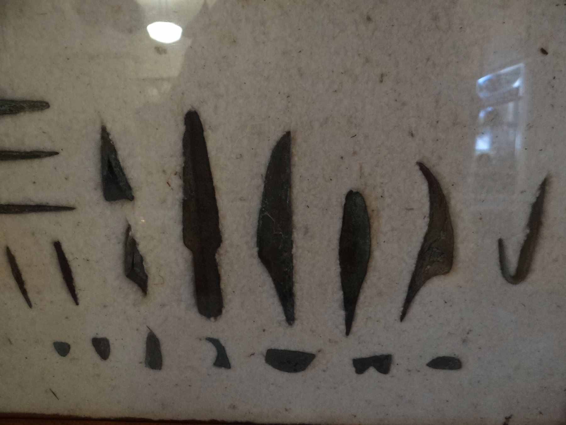 Copper artifacts from Wisc. And Michigan, circa 5000 BC