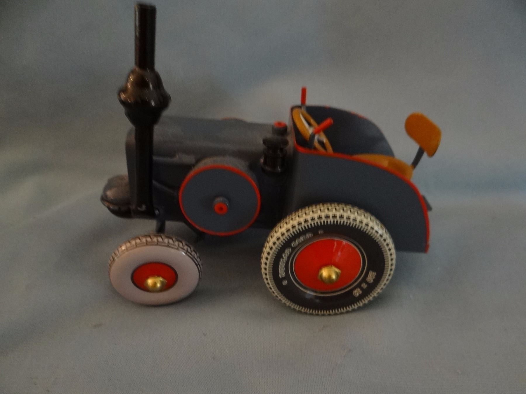 German made tin toy tractor