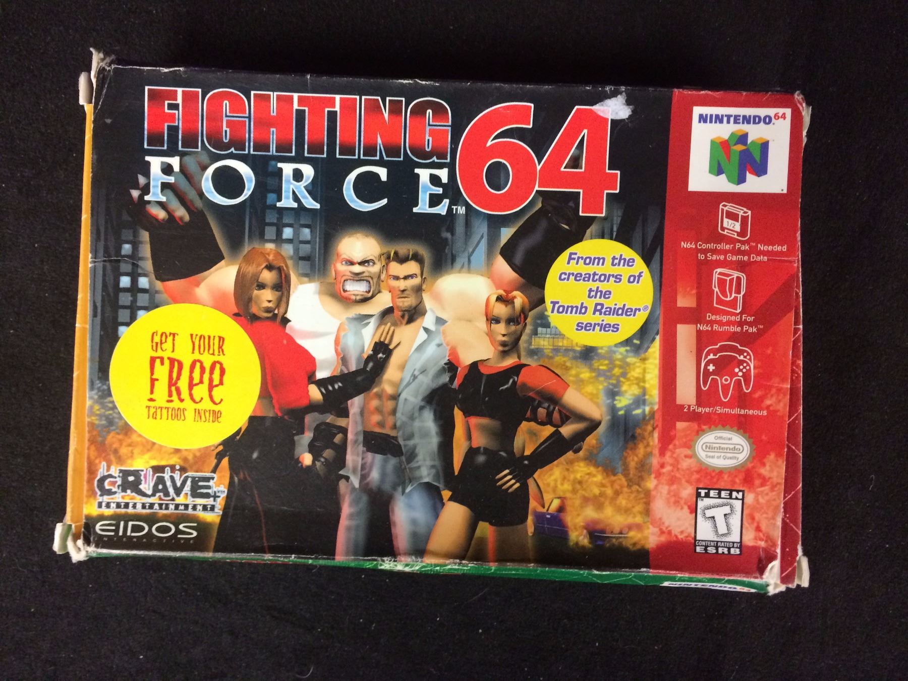 Fighting Force 64 (Nintendo 64, N64 1999) ULTRA RARE!