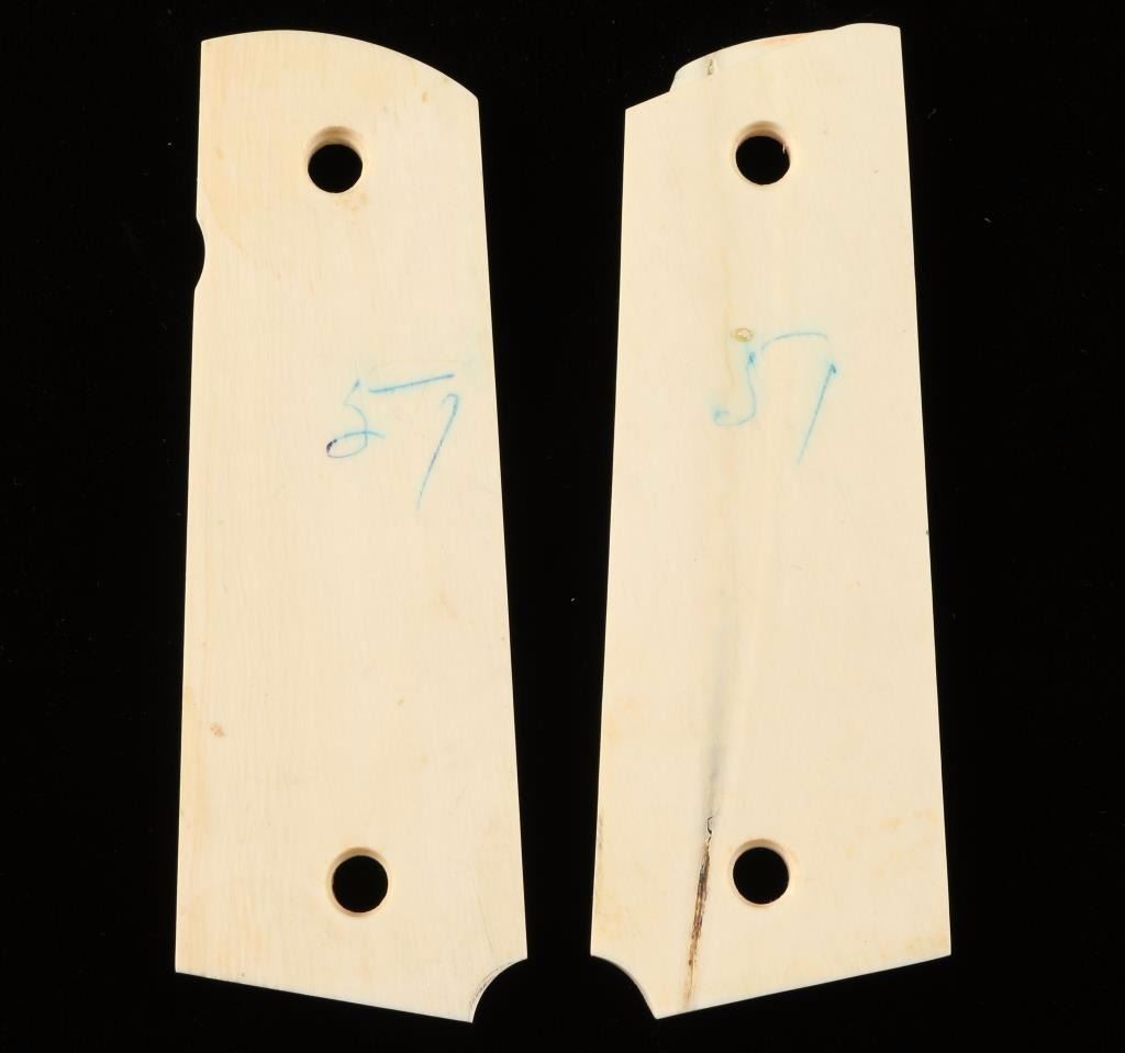 Pair of Colt Medallion Ivory Grips