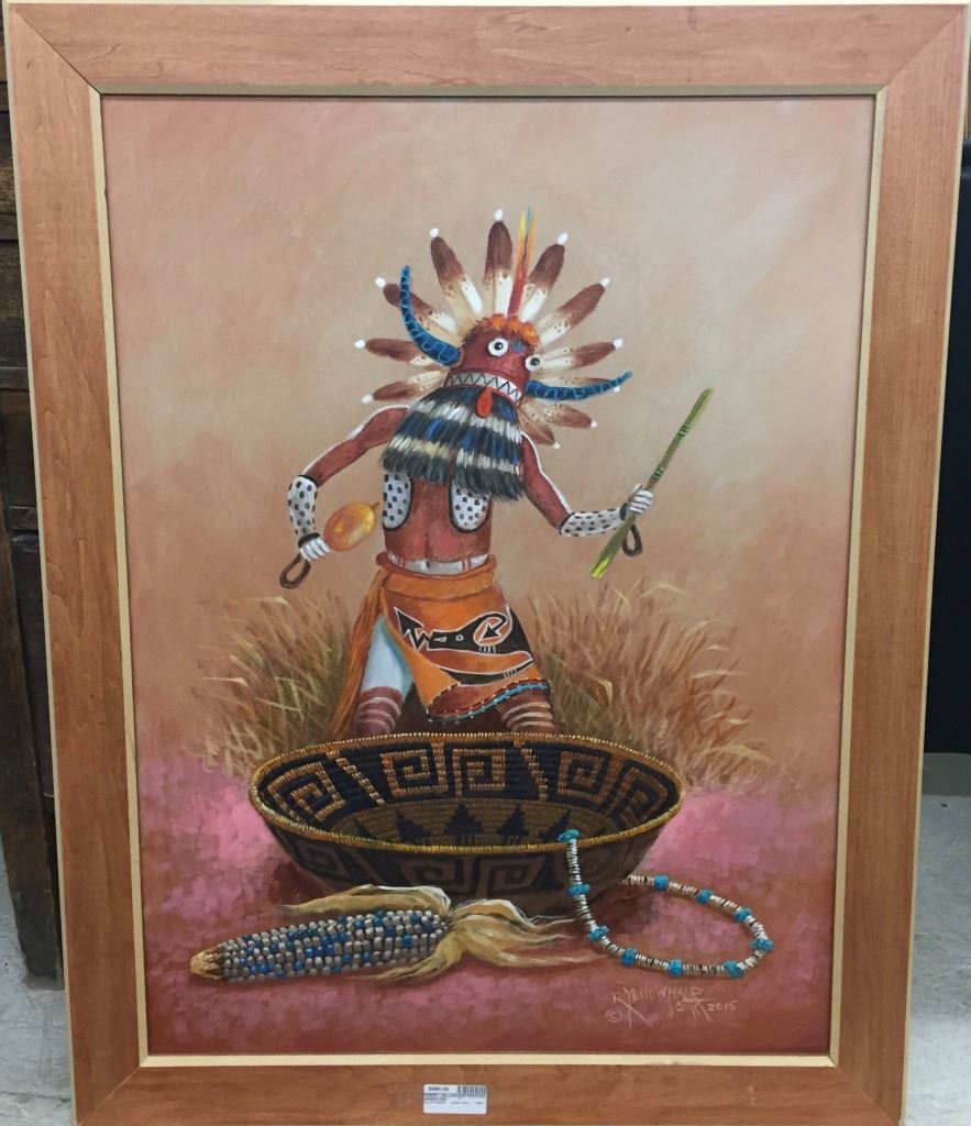Original Robert Yellowhair Oil Painting