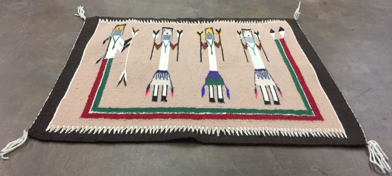 Yei Pattern Navajo Textile