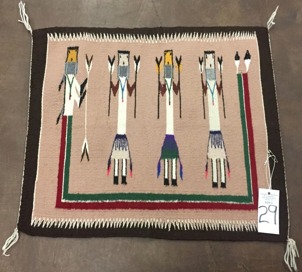 Yei Pattern Navajo Textile