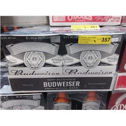 24 Bottles Budweiser Non-Alcoholic Prohibition Brew