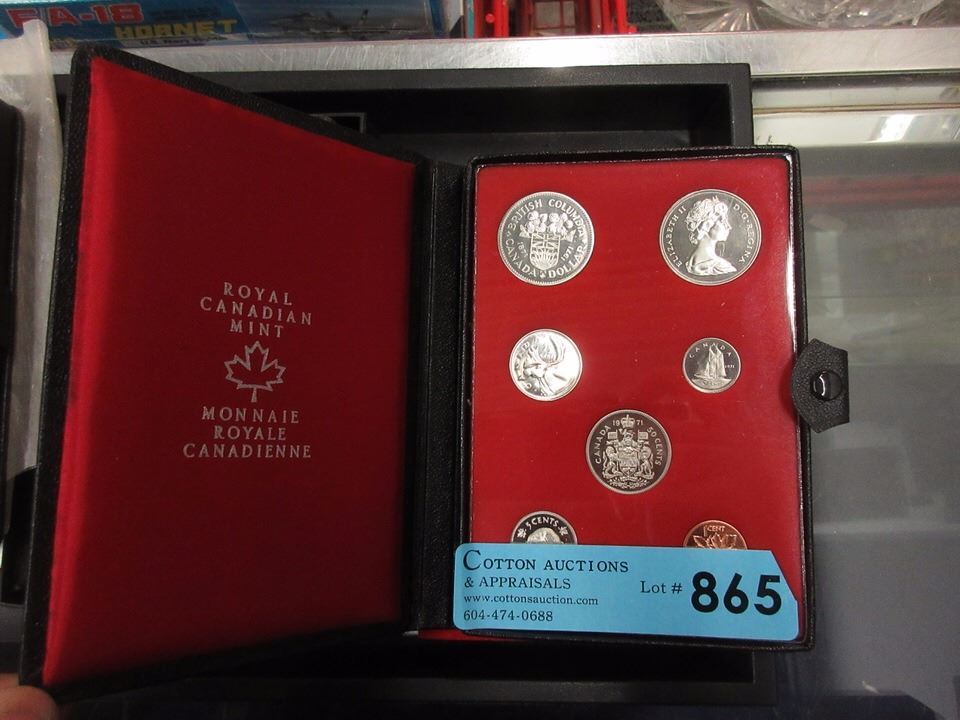 1971 Canadian Coin Set with Double Struck Dollar