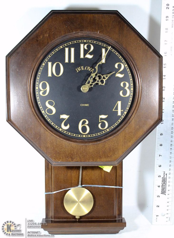 WALL MOUNT BULOVA CHIME CLOCK