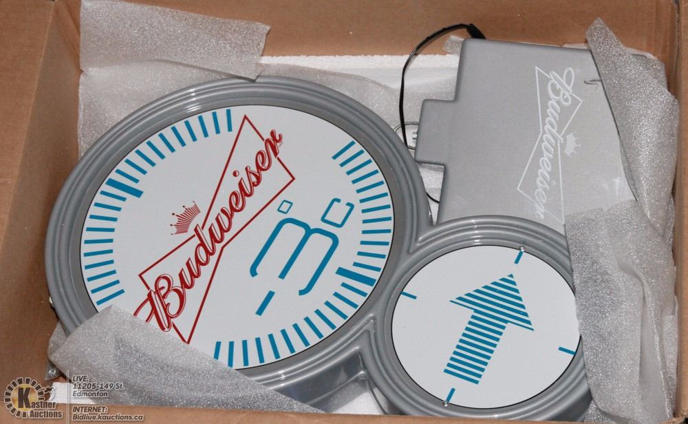 NEW BUDWEISER CEILING LIGHT UP DISPLAY