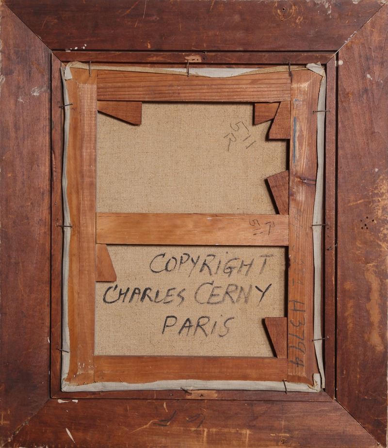 Charles Cerny, Scientific Laboratory, Oil Painting