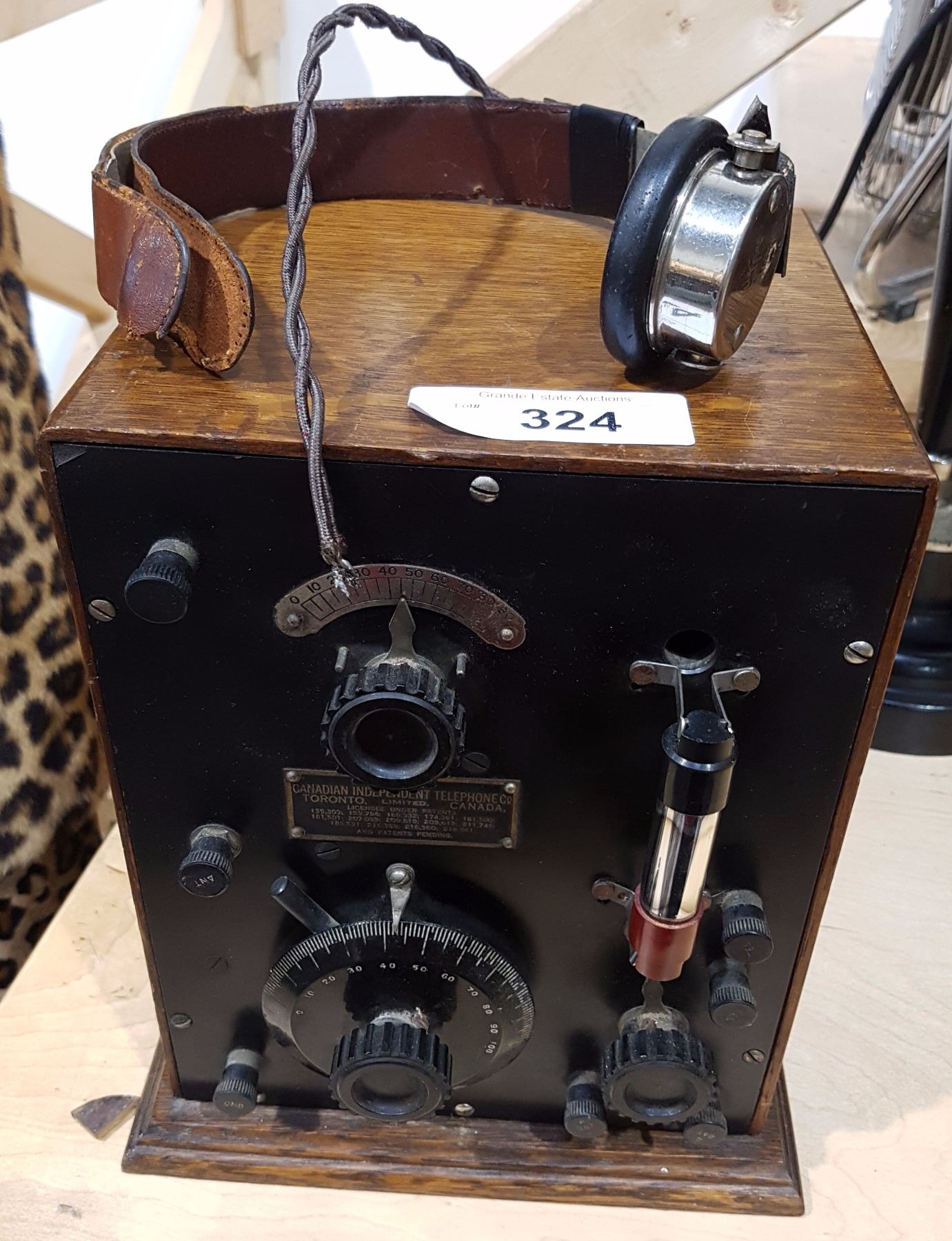 EARLY ANTIQUE TUBE TELEPHONE