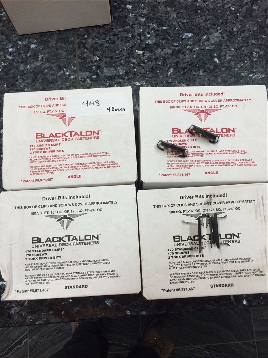 TIGER WOOD DECK CLIPS FOR TIGER WOOD DECKING. 200 SQ FT OF ANGLE CLIPS ...