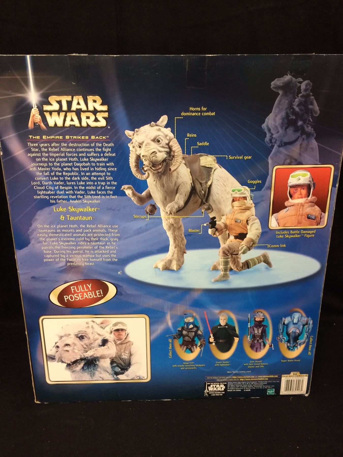 Star Wars The Empire Strikes Back Luke Skywalker and Tauntaun IN BOX
