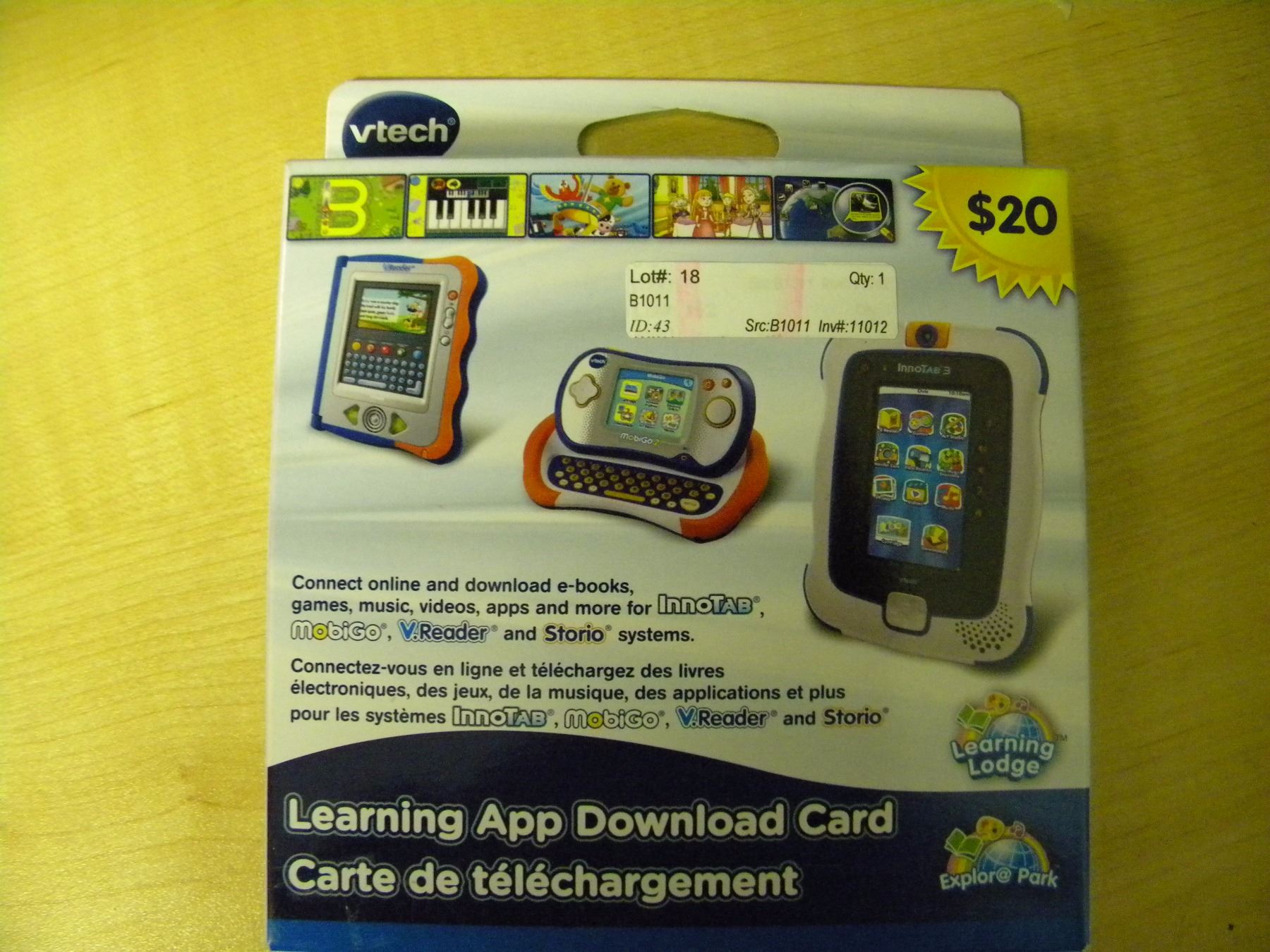 Vtech Learning App Download Card