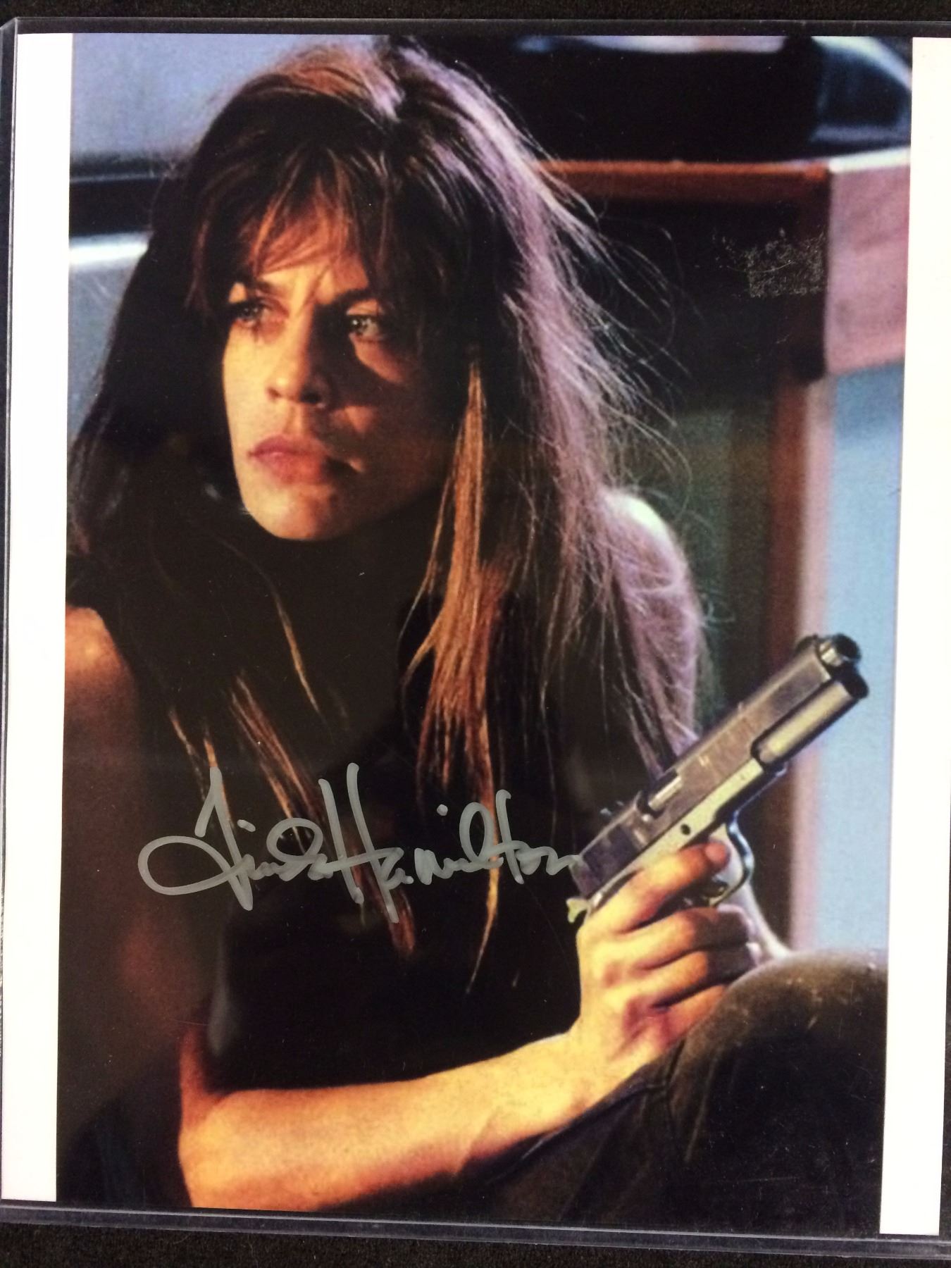 Linda Hamilton signed 8 x 10 photo T2
