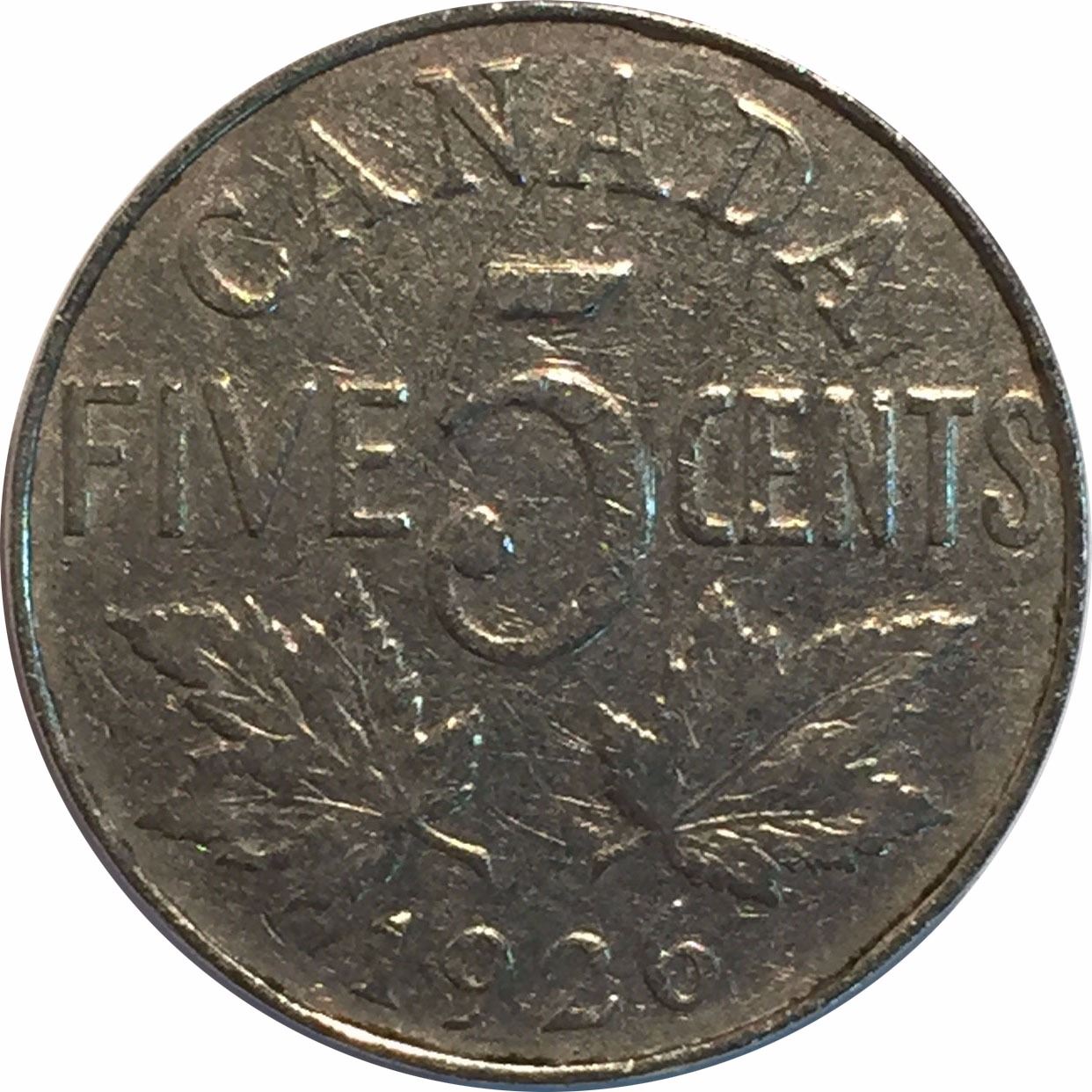Canada 1926 Far 6 Nickel 5 Cent canada-1926-far-6-nickel-5-cent