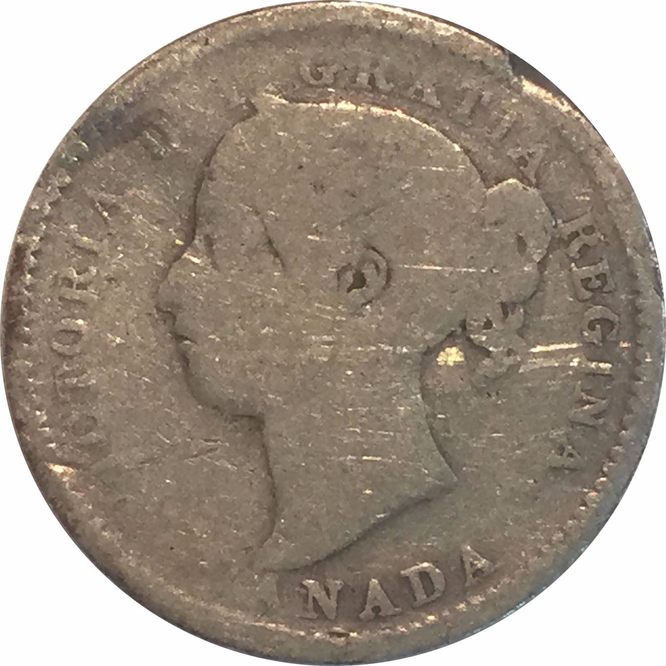 Canada 1889 Silver 10 Cents KEY DATE!