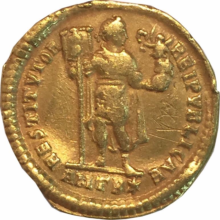 Ancient Roman Valentinian I (AD 364-375) solidus