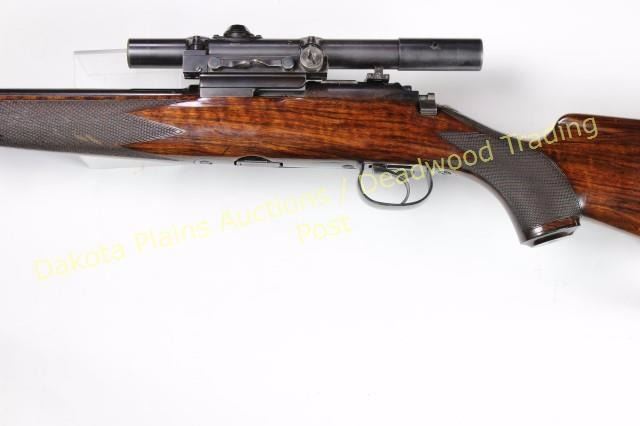 Fine custom A.O. Niedner Mauser rifle chambered in .22 rimfire with his ...