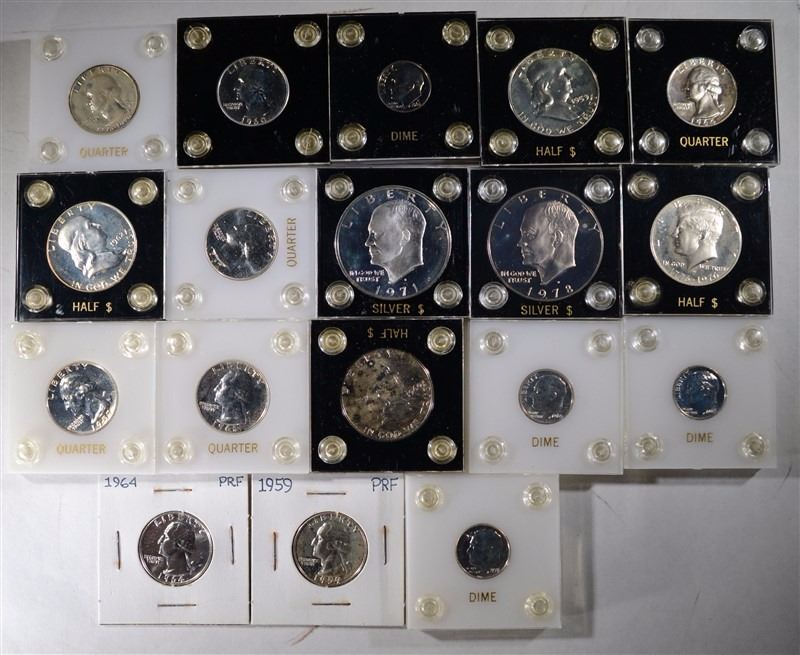 PROOF SILVER COIN LOT;