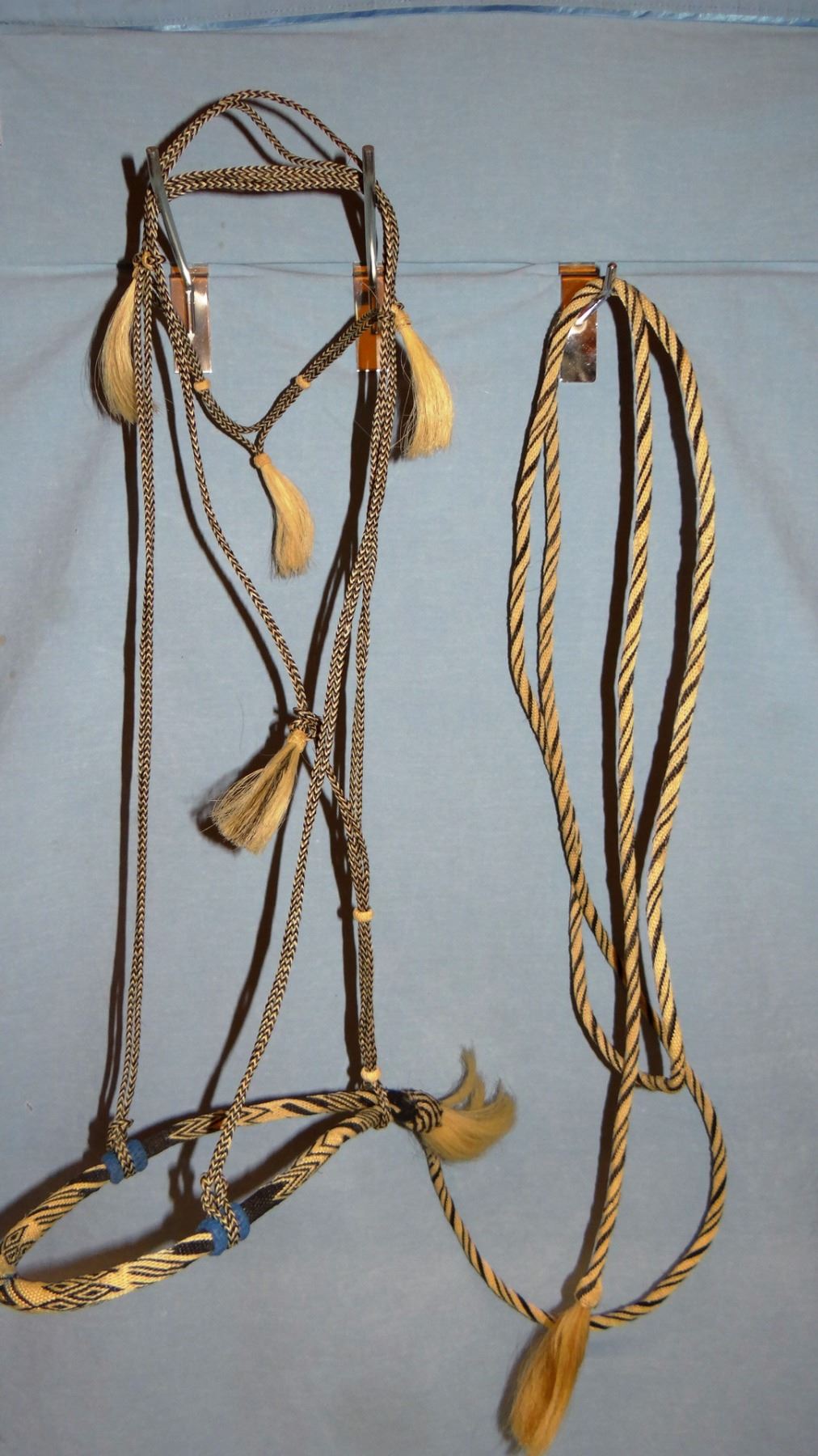 Early 20th Century braided horsehair bosal.