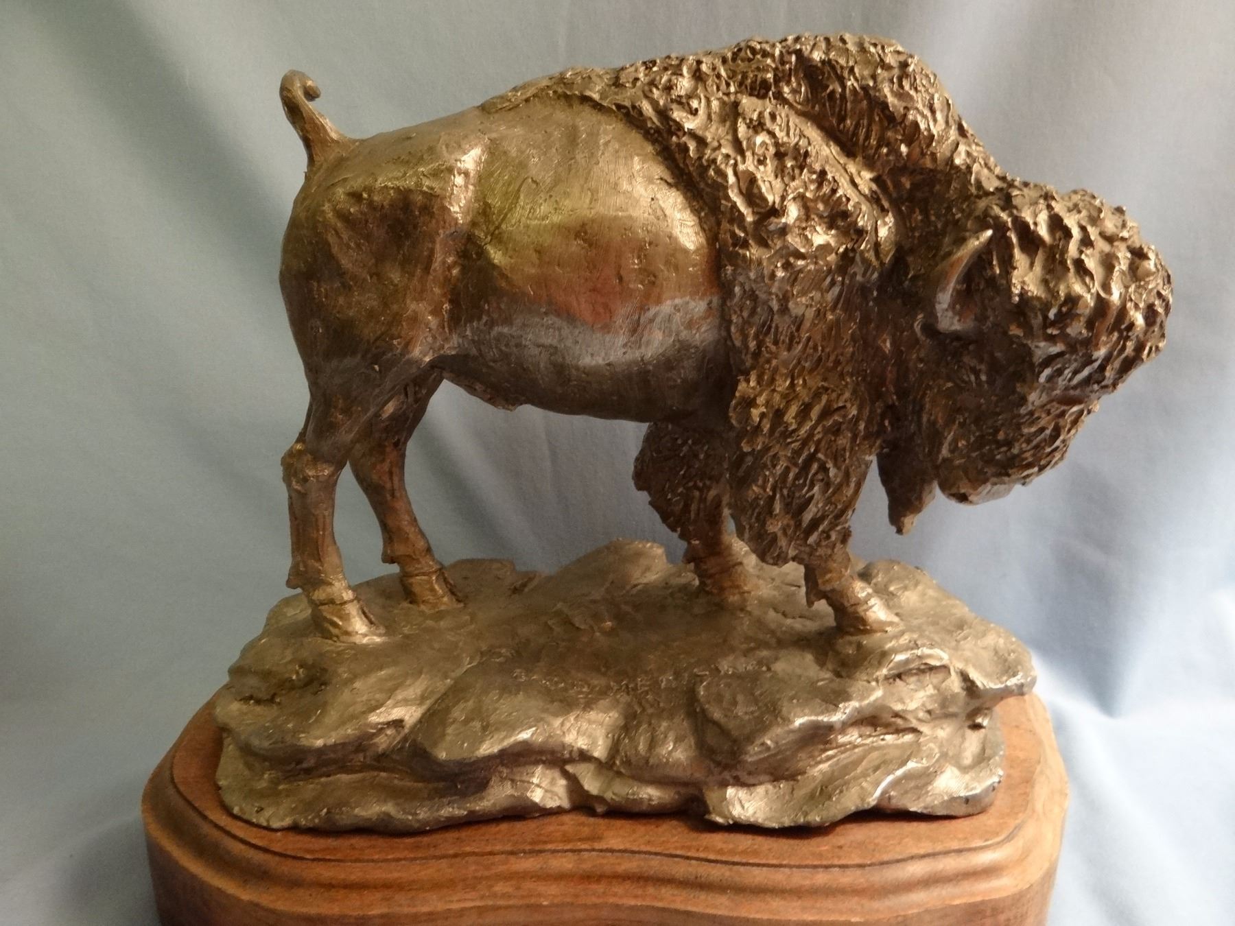 Contway, Bruce, 6 x 10 x 9 White Buffalo, 1/10 (german silver cast)