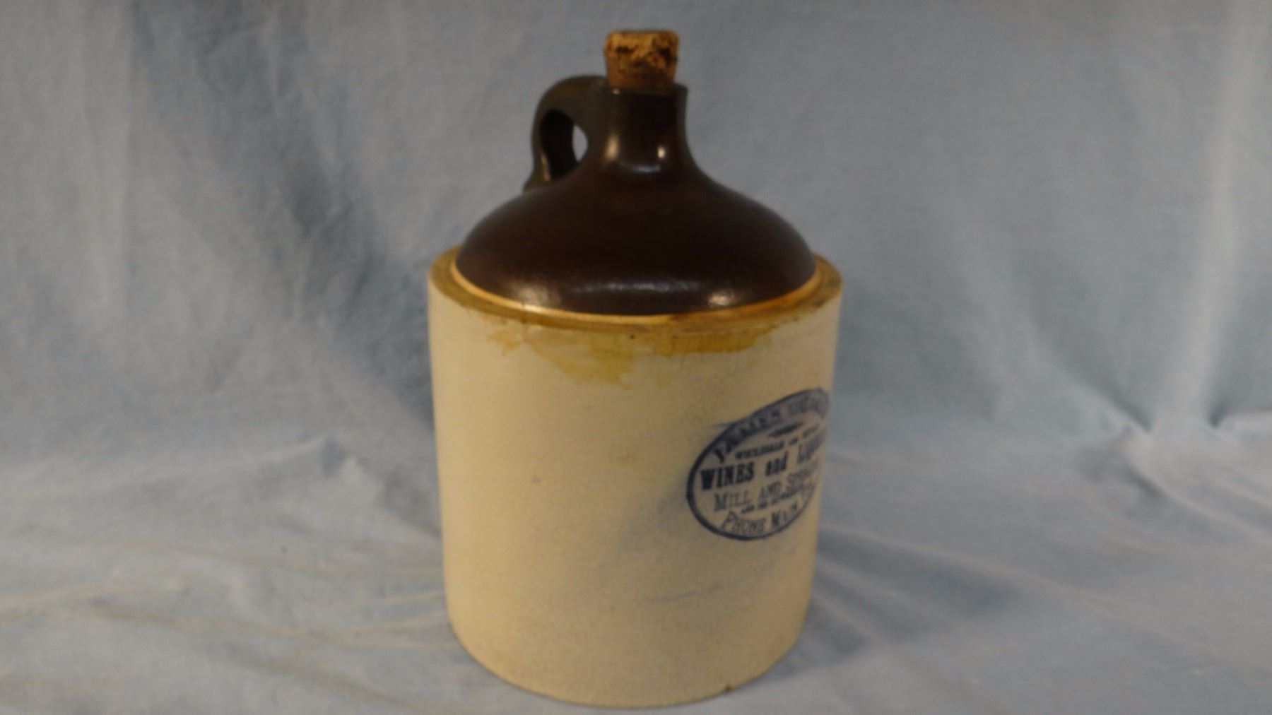 James Durin 1 gal. ,Mill & Spraque, WA, crock whiskey jug, Spokane ...