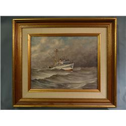 Dinius, Burt 8x10 Boat (oil)