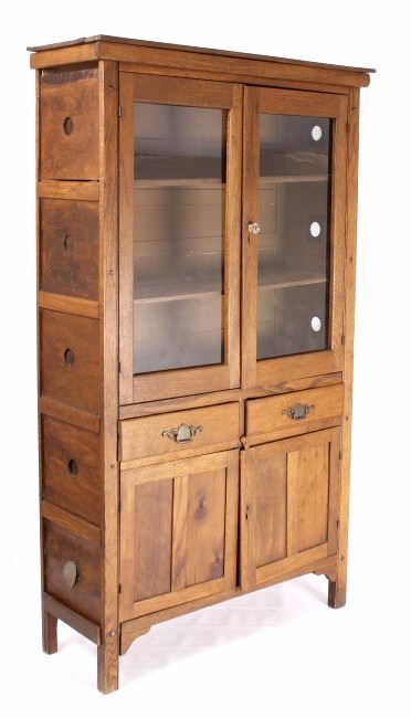 Antique, Rustic Oak Pie Safe