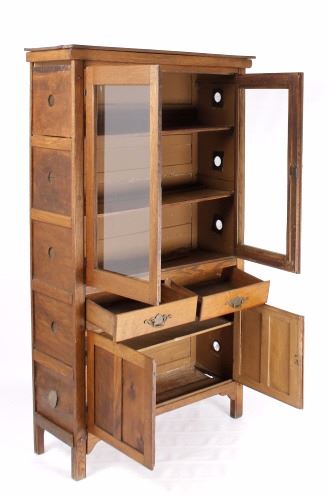 Antique, Rustic Oak Pie Safe