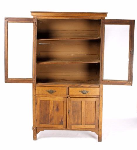 Antique, Rustic Oak Pie Safe