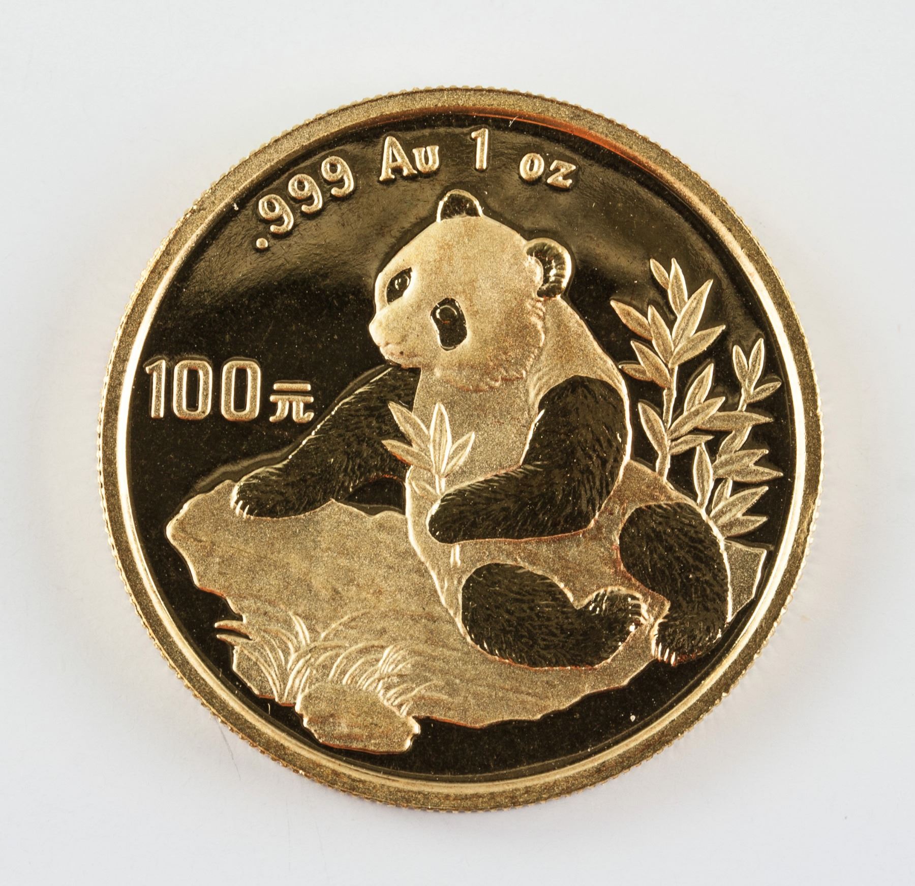 1998 China 100 Yuan Fine Gold (.999) Panda Coin