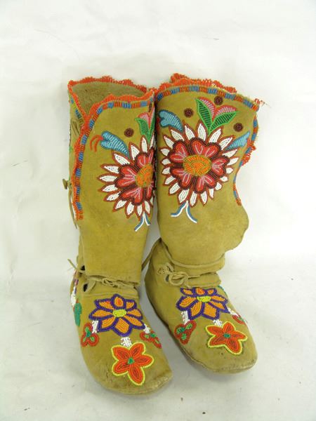Cree Beaded Moccasins