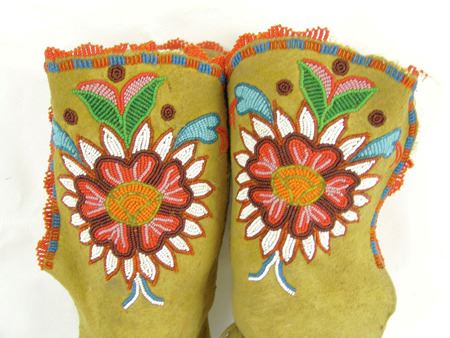 Cree Beaded Moccasins