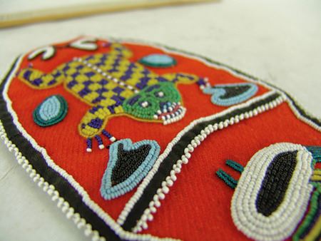 Tlingit Beaded Frog Pouch