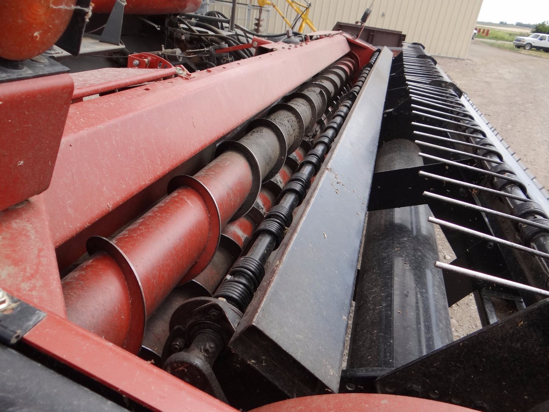 2010 Hesston Agco 9345 swather, 9120 16’ header, dual auger, steel ...