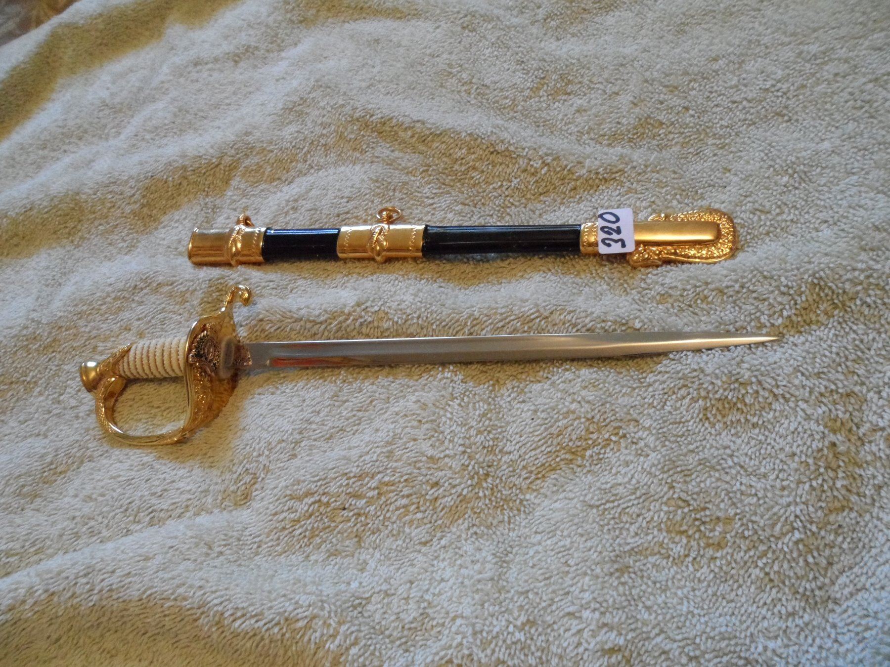 RCMP logo letter opener sword