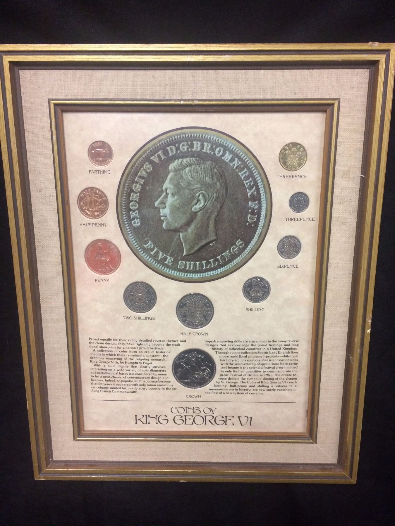 COMMEMORATIVE COLLECTION OF KING GEORGE VI COINS