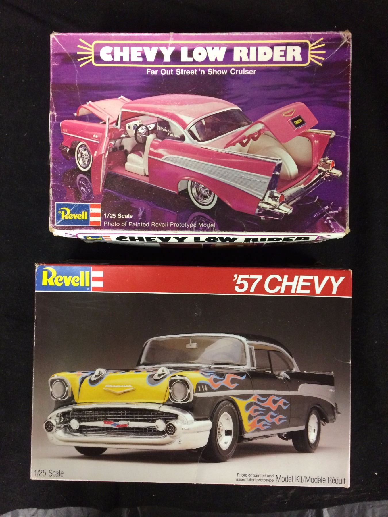 REVELL MODEL KITS LOT (CHEVY LOW RIDER & '57 CHEVY)