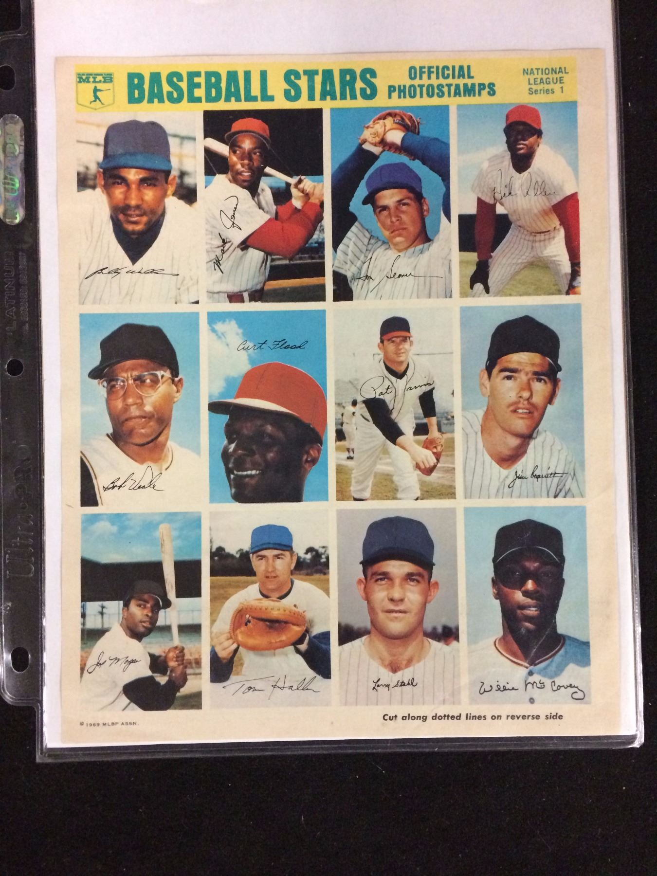 VINTAGE MLB BASEBALL STARS OFFICIAL PHOTOSTAMPS