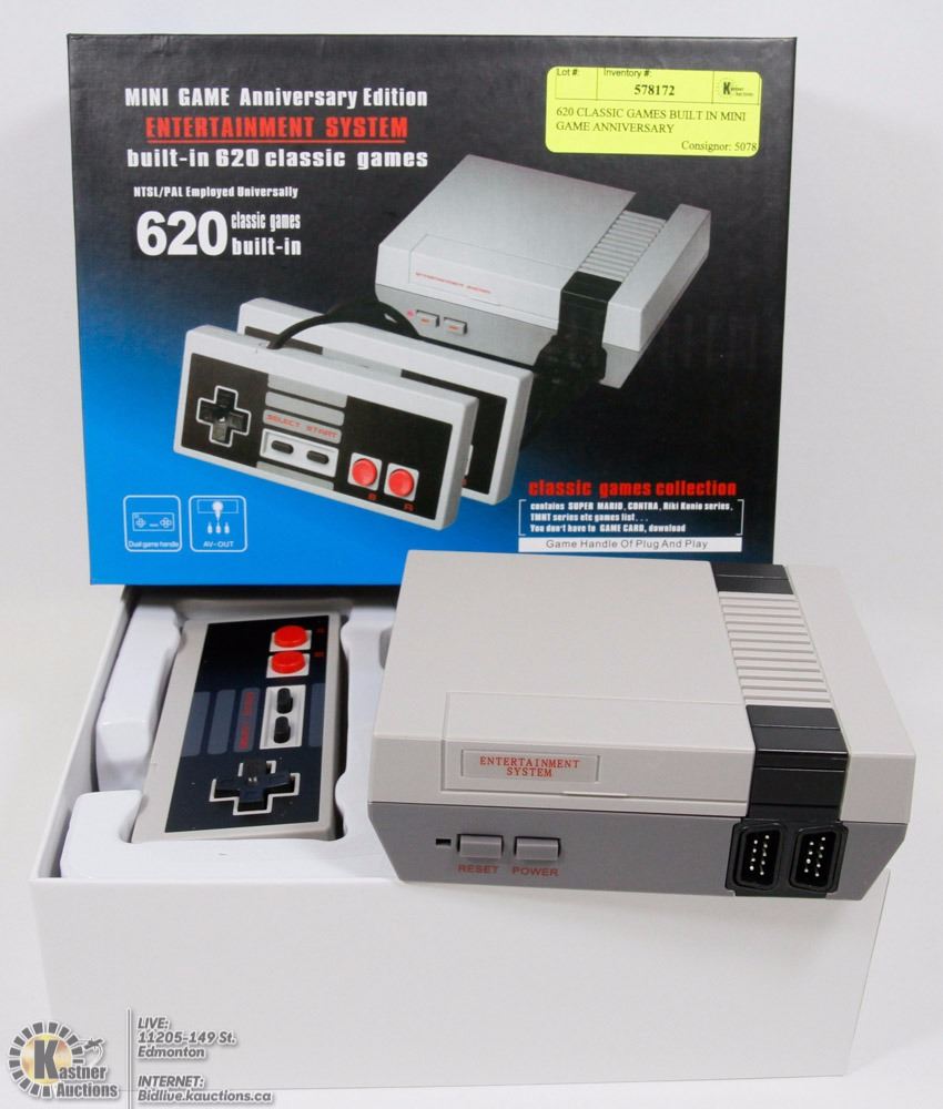 620 CLASSIC GAMES BUILT IN MINI GAME ANNIVERSARY