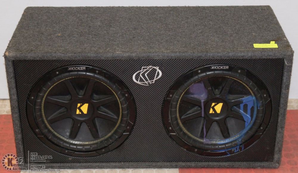 KICKER 10" DUAL SUB BOX WITH 10" KICKER SPEAKERS